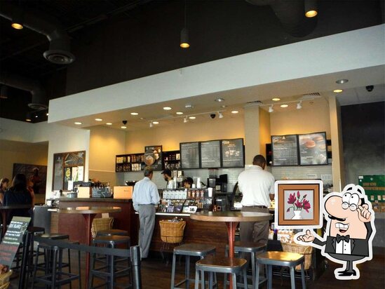 Menu at Starbucks cafe, Jacksonville, 4495 Roosevelt Blvd