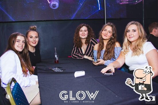 Menu at Glow club, Lancaster