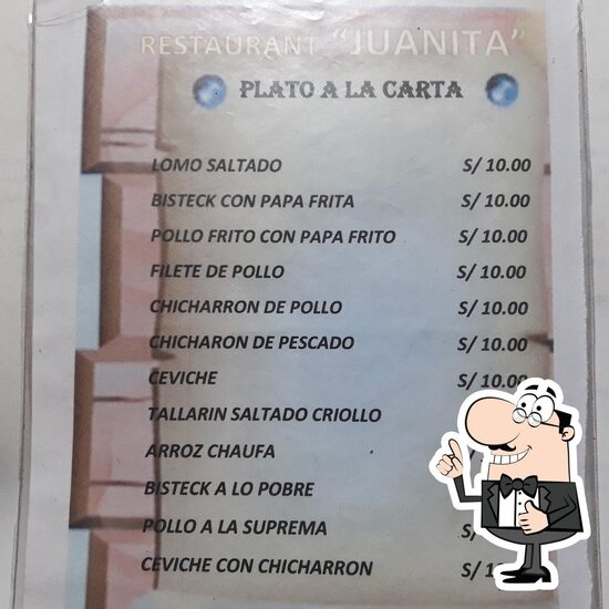 Menu at Restaurant Juanita, Barranco District