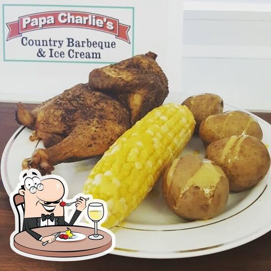 Menu at Papa Charlies Barbeque & Ice Cream, Utica