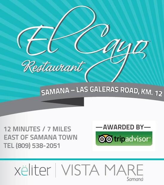 Menu at El Cayo Restaurant, Samana