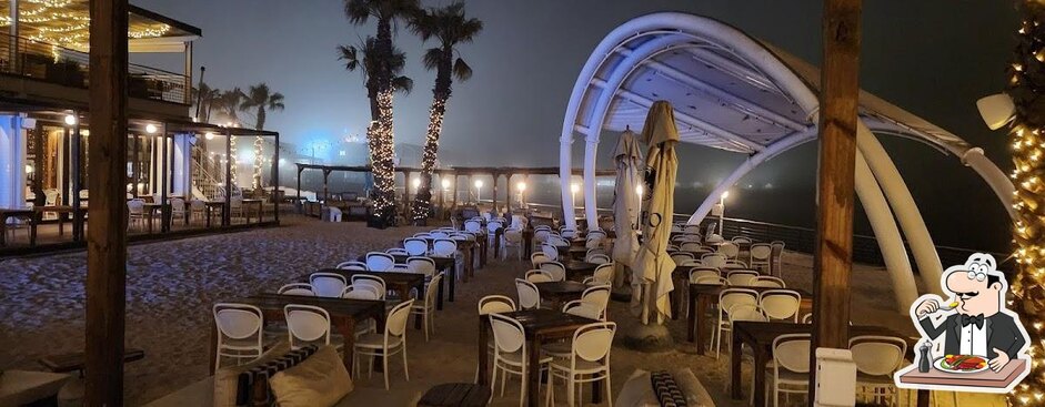 Menu at Cabo Beach restaurant, Cape Town
