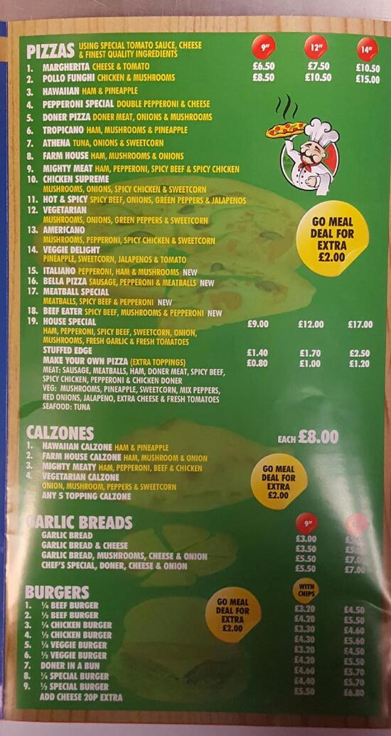 Menu at Nelson Kebab House fast food, Treharris