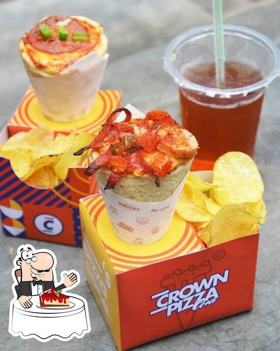 Menu at Crown Pizza Cone pizzeria, Bandung