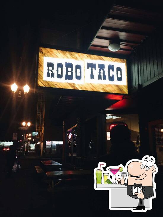 Menu at Robo Taco restaurant, Portland