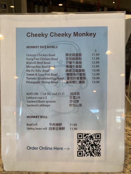 Menu at Cheeky Cheeky Bun Bun restaurant, Arcadia