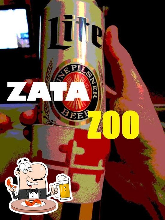 Menu at Zata Zoo Cocktails pub & bar, Arlington