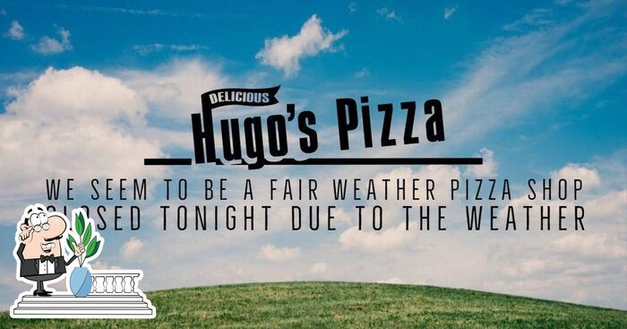 Menu at Hugo's Pizza pizzeria, Merrill