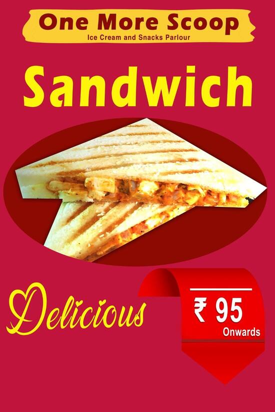 Menu at One More Scoop - Shake, Fast Food and Amul Ice Cream Parlour ...