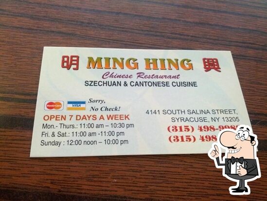 Ming Hing in Syracuse - Restaurant menu and reviews