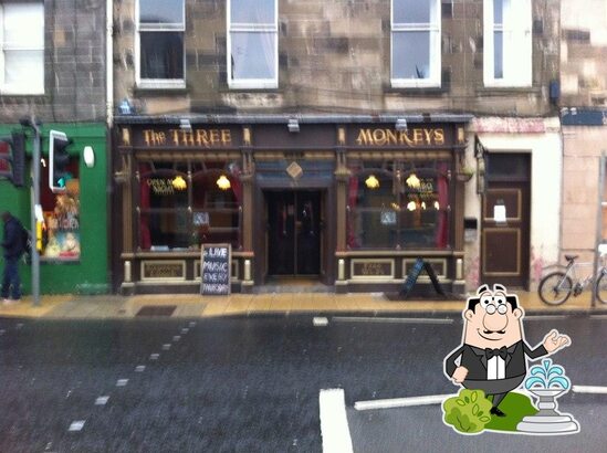 Menu at The Three Monkeys pub & bar, Edinburgh