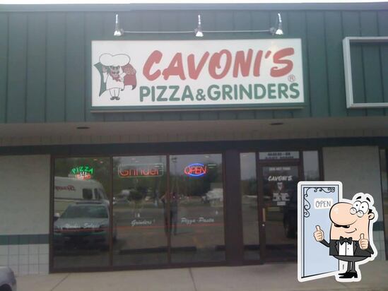 Menu at Cavoni's Pizza pizzeria, Three Rivers