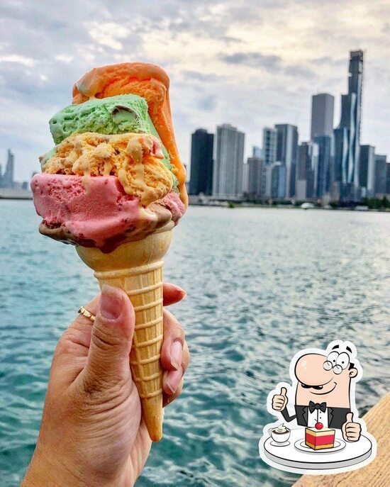 Original Rainbow Cone, 700 E Grand Ave in Chicago