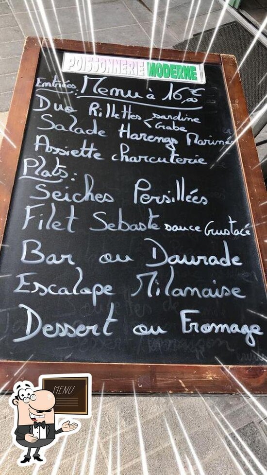 Menu au Restaurant Poissonnerie Moderne, Trèbes