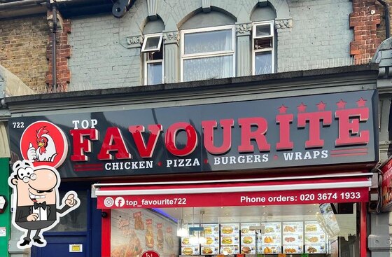 Menu at Top Favourite restaurant, London, 722 Lea Bridge Rd