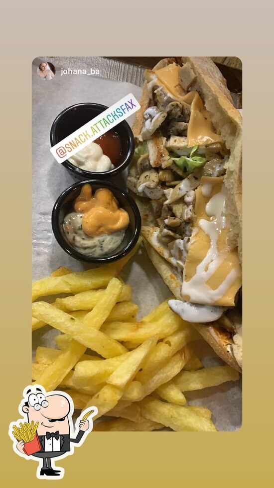 Menu at Snack attack restaurant, Sfax