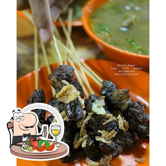 Menu at Nasi Sate Matang Bang Nan restaurant, Medan