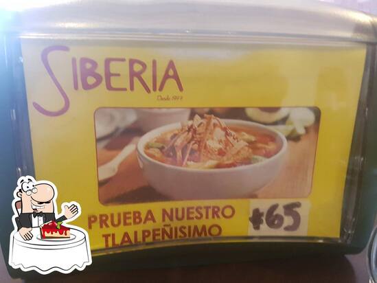 Menu at SIBERIA GUERRERO restaurant, Monterrey, Vicente Guerrero 1724