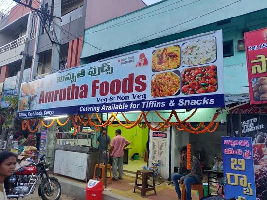Menu at Amrutha Foods, Visakhapatnam