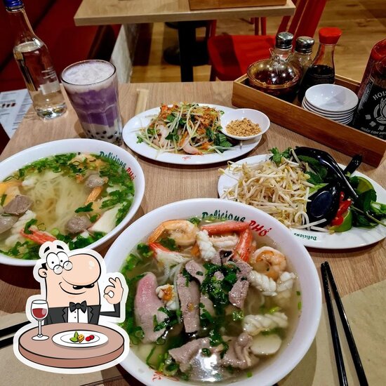 Menu at Delicious Pho restaurant, London