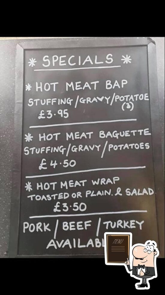 Menu at The Hatch fast food, Paignton