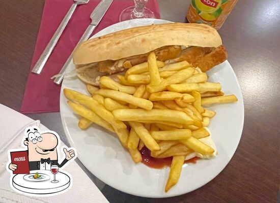 Menu au Byzance fast food, Laon