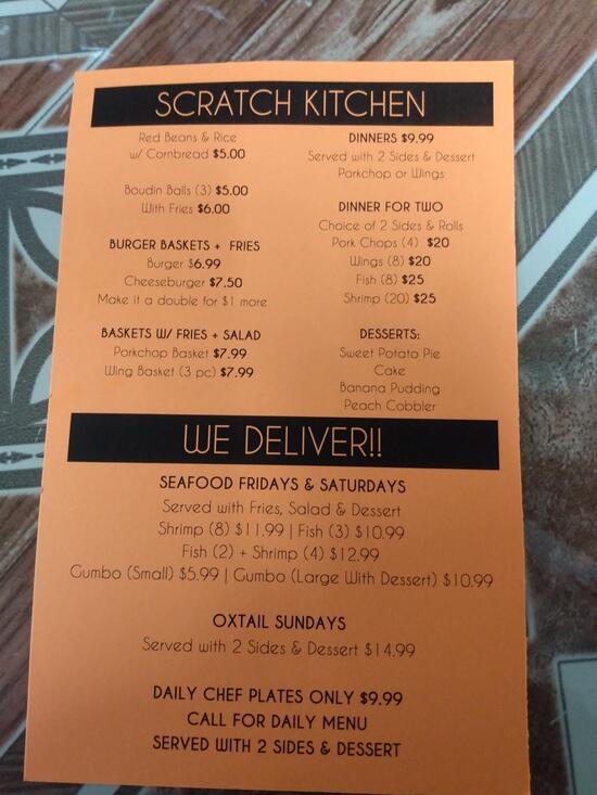 Menu at 3 Sistas Kitchen LLC restaurant, Huntsville