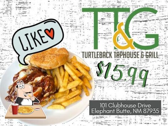 Carta del pub y bar Turtleback, Elephant Butte