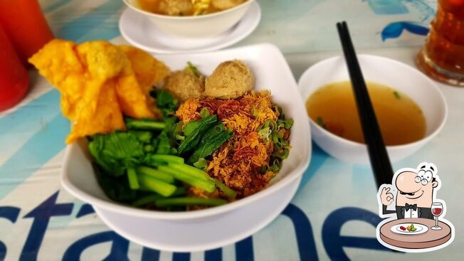 Menu at Bakso Tejo restaurant, Teluk Ambon