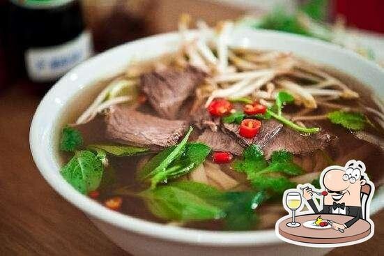 Menu at Phở Boston restaurant, West Hartford
