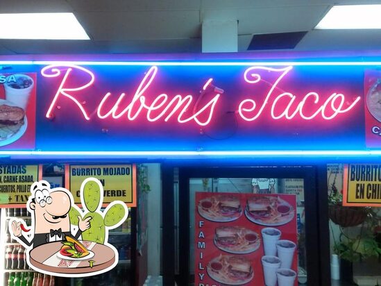 Menu at Ruben Tacos restaurant, Lynwood