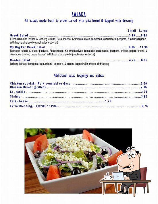 Eats Greek To Me, Baldwin - Restaurant menu, prices and reviews