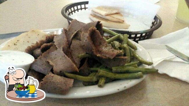 Menu at Mr. Greek restaurant, Biloxi