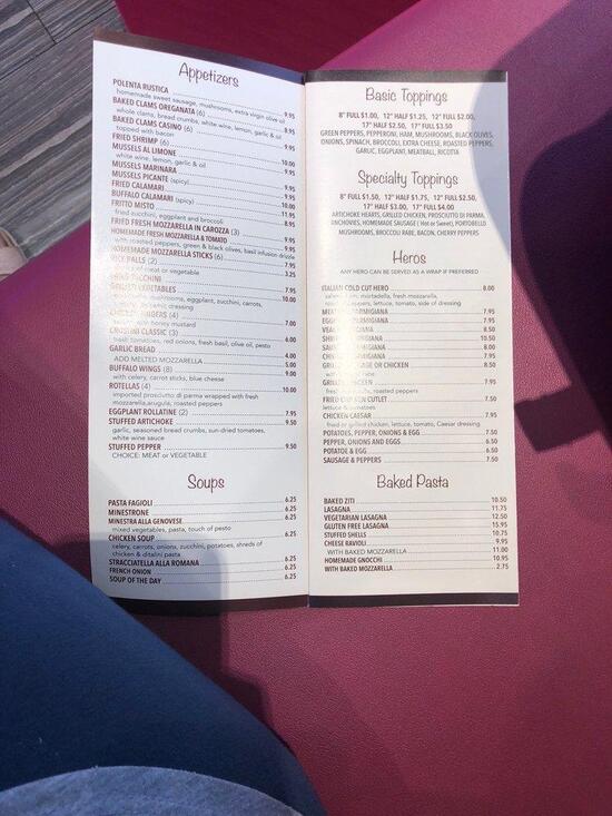 Menu at Rustica Brick Oven Cafe, Garden City South