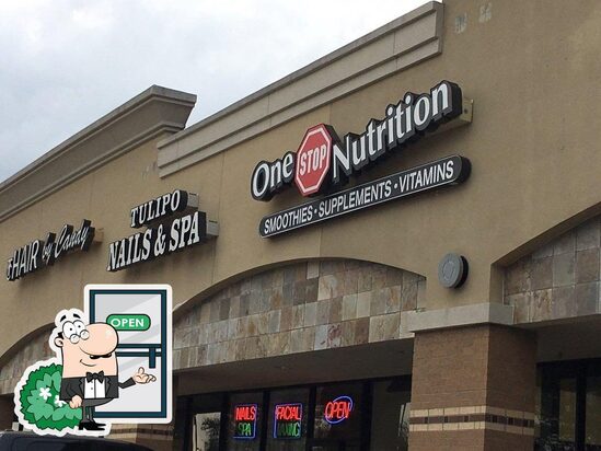Menu at One Stop Nutrition pub & bar, Houston
