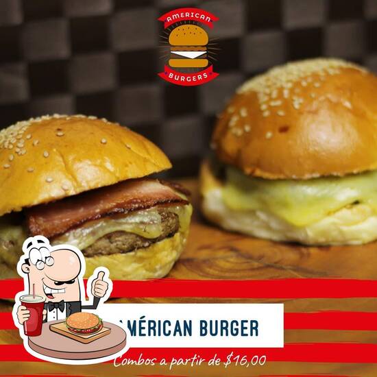 Menu at American Burger restaurant, Monterrey