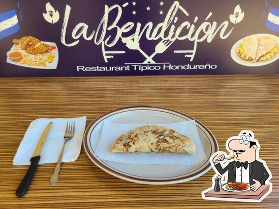 Carta de La Bendición restaurante tipico Hondureño, Campbell