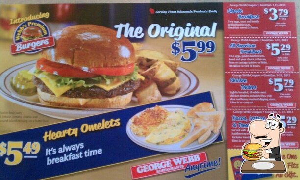 Menu at George Webb Restaurant, Osseo