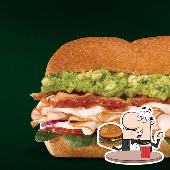 Menu at Subway fast food, Delta
