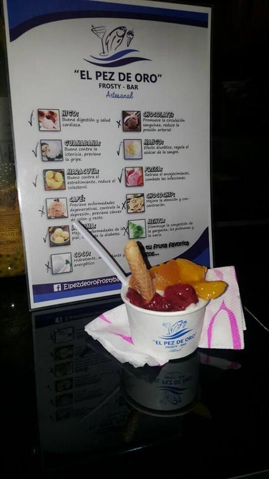 Menu at El Pez de Oro Frosty - bar, Lurin