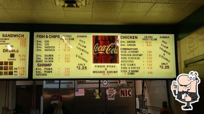 Menu at The Gangplank restaurant, Idaho Falls