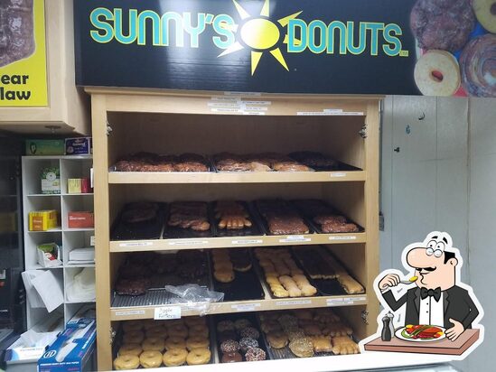 Menu at Sunny's Donuts restaurant, Gaffney
