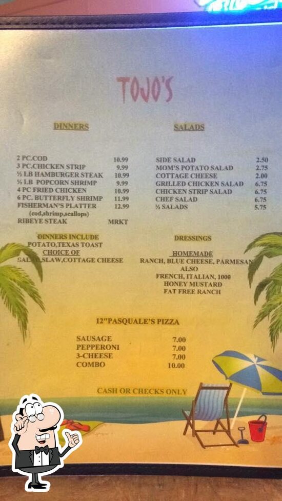 Tojo's Bar & Grill, Jamaica - Restaurant menu, prices and reviews