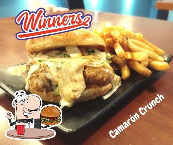 Menu at Winners restaurant, San Juan Cuautlancingo