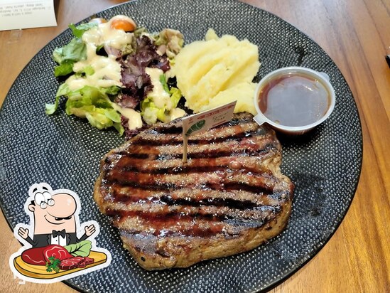 Menu at Chucks Cattle restaurant, Central Jakarta