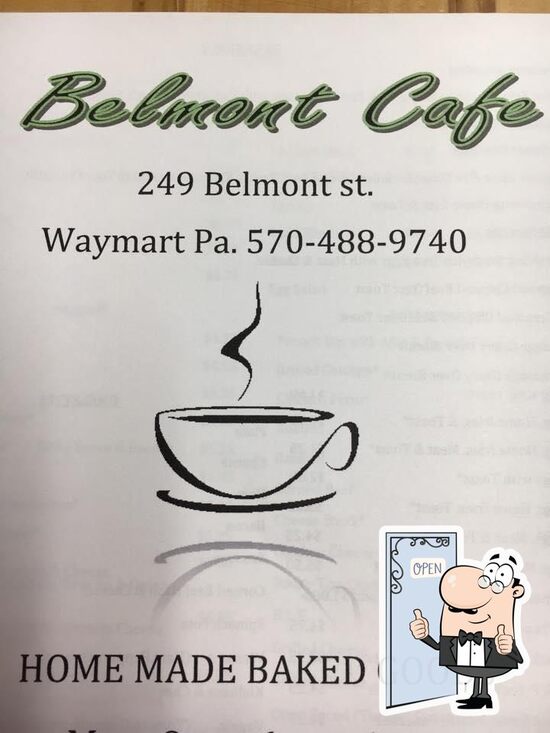 Belmont Cafe, Waymart - Restaurant menu, prices and reviews