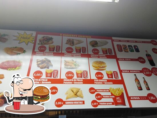 Carta del restaurante Euro Doner Kebab, Ostiglia