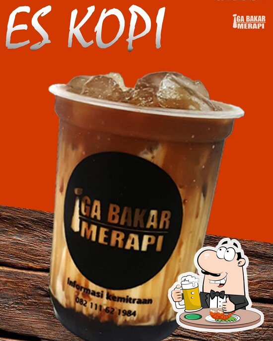 Menu at IGA BAKAR MERAPI cafe, Bandung