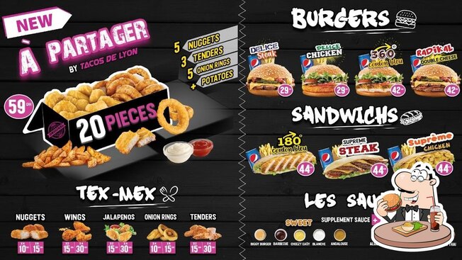 Tacos de Lyon restaurant, Casablanca, 154 Boulevard Bir Anzarane ...