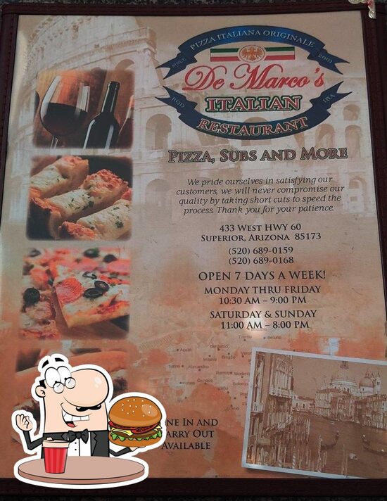 Menu at De Marco's Pizza Subs & More in Superior pizzeria, Superior
